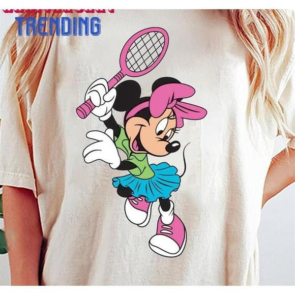 Shirts | Disney Minnie Playing Tennis Shirt Disneyworld Disneyland ...